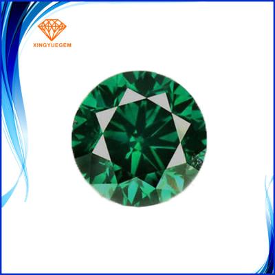 China China manufacture high quality imitation jewelry VVS1 green color diamond round cut moissanite for sale