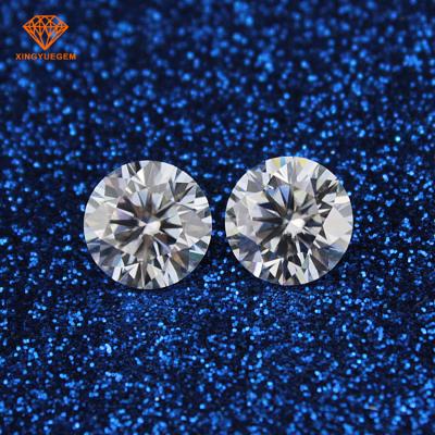 China China lab grown diamond moissanite price one carat 6.5mm round brilliant cut EF white color for sale
