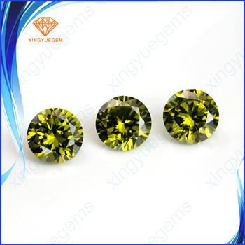 China Wholesale high quality aaaaa peridot color cubic zirconia stone for cz diamond for sale