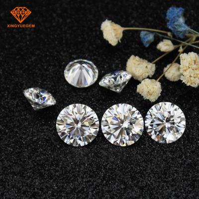 China High quality E-F pure white color round loose 1 carat 6.5mm moissanite diamond for engagement rings for sale
