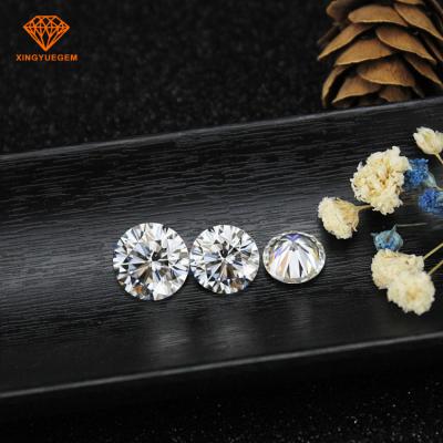 China Forever brilliant round 2 ct 8mm moissanite price white synthetic loose stones for jewelry diamond rings for sale