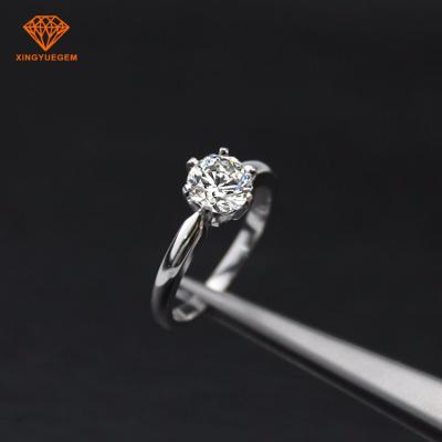China China manufactuer Classic jewelry 18k gold white cheap moissanite engagement rings for sale