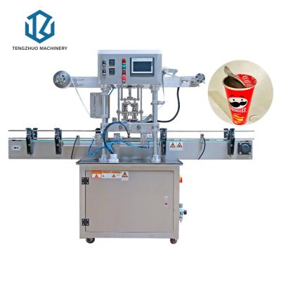 China Electric Heat Sealing Machine Filling Machine In Cup And Packed Heat Sealing Caps Machine for sale