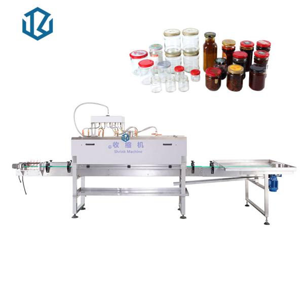 Pet Plastic Glass Bottle Sleeve Labeling Equipment Heat Packing Machine With Shrink Tunnel
