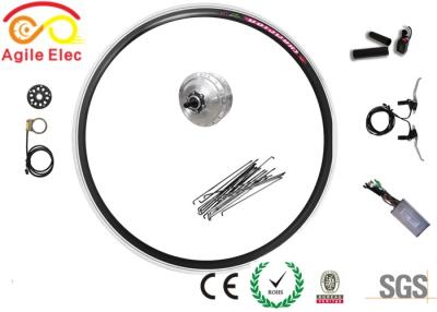 China Silver Electric Bike Hub Motor Conversion Kit With Batteries 2 Years Guarantee for sale