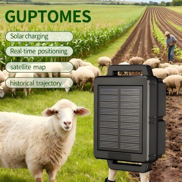 Quality Farm Solar GPS Tracker For Animals IP68 Waterproof Sheep Livestock Solar GPS Tracking Device for sale