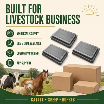 China GUPTOMES G10 Solar Powered 4G Livestock GPS Tracker with 15000mAh Battery and Geofence Alert for Cattle Sheep Horses for sale