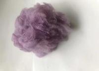 China Non Silicon 65mm Dope Dyed Polyester Solid Recycled Polyester Fiber for sale