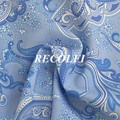 中国 Repreve Activewear ニット生地 昇華プリント スポーツウェア ジムショーツ 幅150CM 販売のため