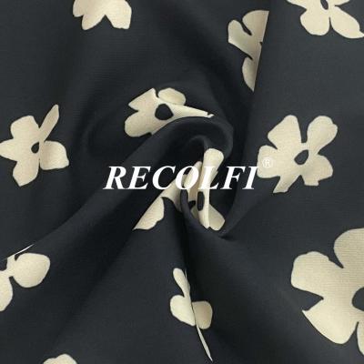 中国 リサイクルされたActivewearのポリエステル ニットの生地によってブラシをかけられるレギンスのウィッキングのヨガの摩耗 販売のため