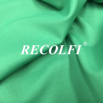 China Repreve Nylon 40D Tricot 4 van het Garenlurv Activ van Roica Spandex van de Manierrek de Slijtage Stevige Duidelijke Kleur Te koop