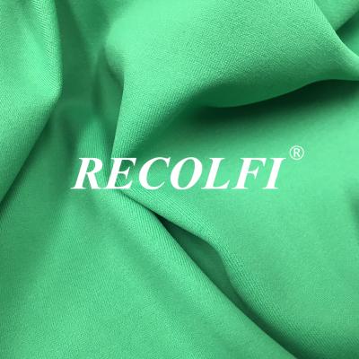 China Repreve Nylon 40D Tricot 4 van het Garenlurv Activ van Roica Spandex van de Manierrek de Slijtage Stevige Duidelijke Kleur Te koop