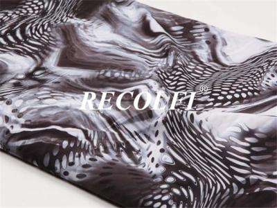 Cina La stampa di Digital del getto di inchiostro ha riciclato il poli Activewear tricotta allungamento Luxe del tessuto l'alto in vendita
