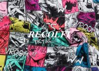 China Comic Printing Activewear Made From Recycled Plastic Polyester Stretch Fabric for sale