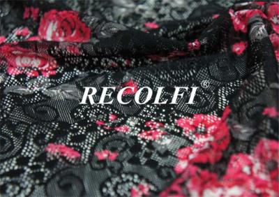 Cina Microfiber riciclato Digital floreale che stampa tessuto per il vestito di sport in vendita