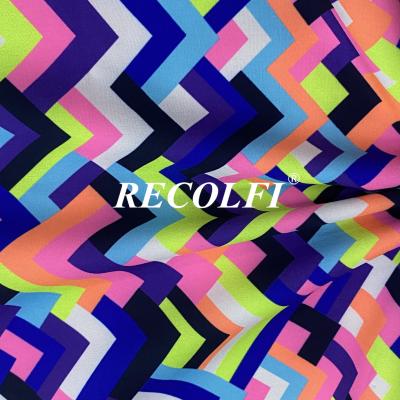 Cina Il Activewear sostenibile tricotta il tessuto del materiale di Legging della fibra di Repreve del tessuto in vendita