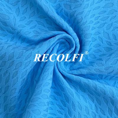 China 240gsm, das Turnhallen-Klagen-rüttelnde Ausstattungen Mesh Activewear Knit Fabric Strongs Elastane färbt zu verkaufen