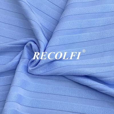 中国 100cmの幅のActivewearの生地の連結のニットの伸縮性があるカスタマイズされたパターン 販売のため