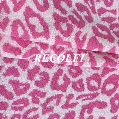 Cina il Activewear di Prining del leopardo di 135cm tricotta il tessuto sostenibile di riccio di nuotata del tessuto in vendita