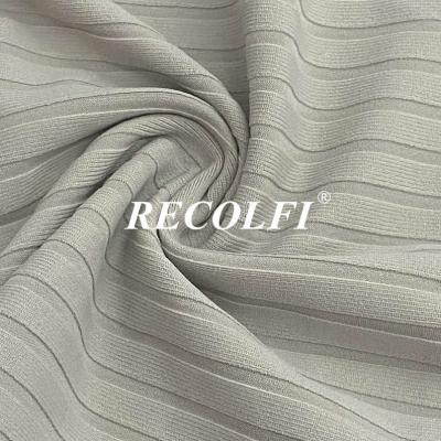 中国 伸張の骨があるActivewearのニットの生地のEcoの友好的な体育館の身に着けているウォーミングアップのスーツ 販売のため