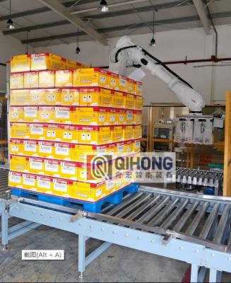 China 4 Assen Robot Palletizer, vloerstijl, eenvoudige bediening, 4 kW Te koop