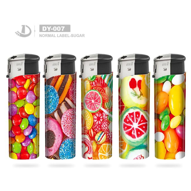 Hunan Dongyi High Quality Custom Logo Cigarette Electric Gas Lighter ISO9994 Dy-007