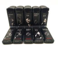 China Custom Windproof Electronic Lighter ABS Material 6.8cm Flip Model OEM Sticker for sale