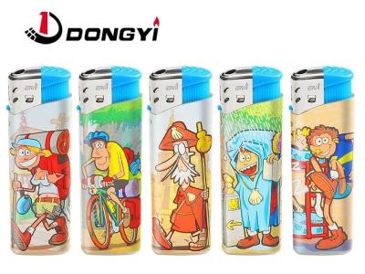 Cina Personalizzazione Di plastica Dy-026 Cartoon Figure Etichetta Campeggio Accendino elettronico a gas in vendita