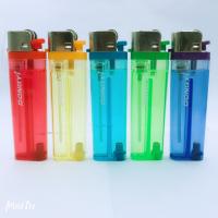 China Custom Transparent Disposable Cigarette Lighter 80x23.7x11.8mm OEM for sale
