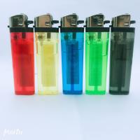 China Custom Transparent Disposable Cigarette Lighter 80x23.7x11.8mm OEM for sale