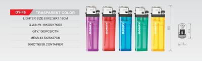 Cina Dongyi Flint Gas Lighter Dy-F6 ricaricabile e personalizzato da Dongyi in vendita