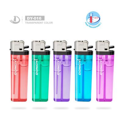 Cina 8.0*2.37*1.18 cm Cinque colori di plastica Gas Flint Lighter con testa nera in vendita