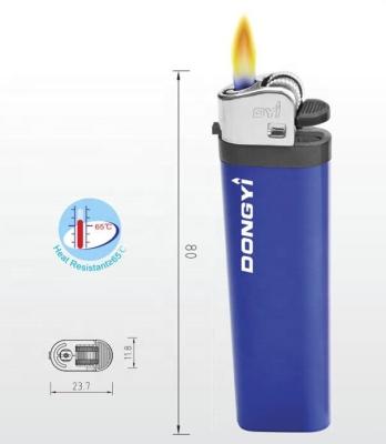 Cina 8.0*2.37*1.18 cm Cinque colori di plastica Gas Flint Lighter con testa nera in vendita