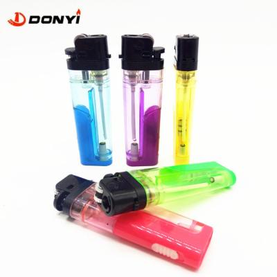 Cina Dimensioni originali 80*23.7*11.8mm Disposable Flint Lighter LED Dy-F80 in vendita