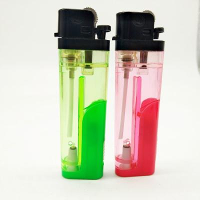 Cina Dimensioni originali 80*23.7*11.8mm Disposable Flint Lighter LED Dy-F80 in vendita