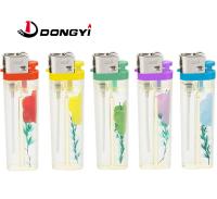 China Custom Disposable Flint Cigarette Lighter 80mm AS ABS Material OEM Available for sale