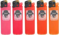 China Refillable Flint Cigarette Lighter 82mm AS ABS Durable Disposable Style for sale