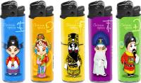 China Plastic Disposable Refillable Slim Flint Lighter 82mm Decorative Cigarette Lighter for sale