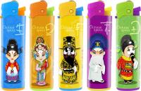 China Plastic Disposable Refillable Slim Flint Lighter 82mm Decorative Cigarette Lighter for sale