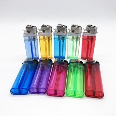 Cina Modello di plastica N.O. DY-60 Accendino a gas di pietra a sigaretta a colori trasparenti con consumo in vendita