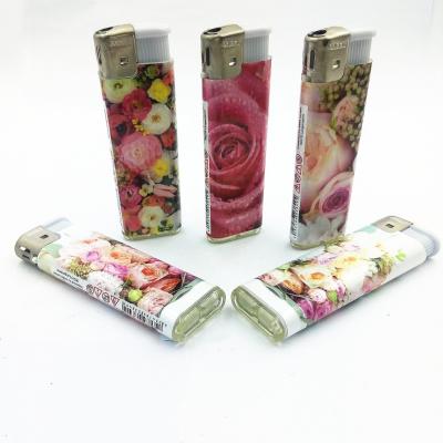 Cina 8.0*2.5*1.0cm accendino elettronico monouso per sigarette con logo personalizzato modello NO. DY-057 in vendita