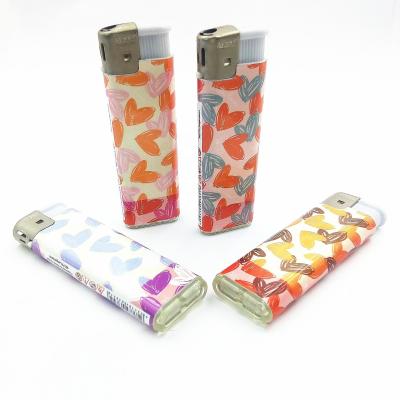 Cina 8.0*2.5*1.0cm accendino elettronico monouso per sigarette con logo personalizzato modello NO. DY-057 in vendita