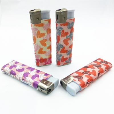 Cina 8.0*2.5*1.0cm accendino elettronico monouso per sigarette con logo personalizzato modello NO. DY-057 in vendita