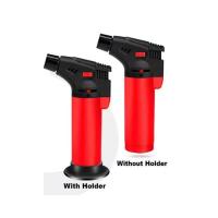 China Custom Windproof Jet Flame Refillable Gas Lighter ABS AS 114x66x50mm for sale