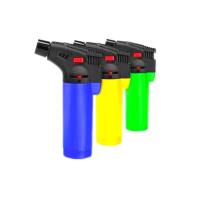 China Custom Windproof Jet Flame Refillable Gas Lighter ABS AS 114x66x50mm for sale