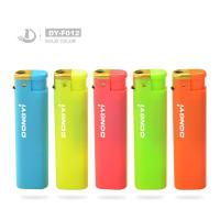 China Custom OEM Windproof Torch Lighter 7.88x2.1x1.1cm Transparent Color for Promotions for sale