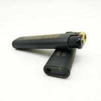 China Classical Black Electric Torch Cigarette Lighter 7.88x2.1x1.1cm Refillable Custom for sale