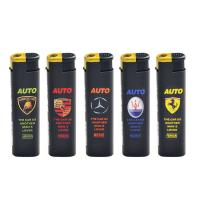 China Classical Black Electric Torch Cigarette Lighter 7.88x2.1x1.1cm Refillable Custom for sale