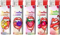 China Customized Transparent Plastic Cigarette Lighter 80mm AS ABS Material OEM for sale
