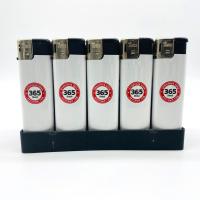 China Customized Transparent Plastic Cigarette Lighter 80mm AS ABS Material OEM for sale